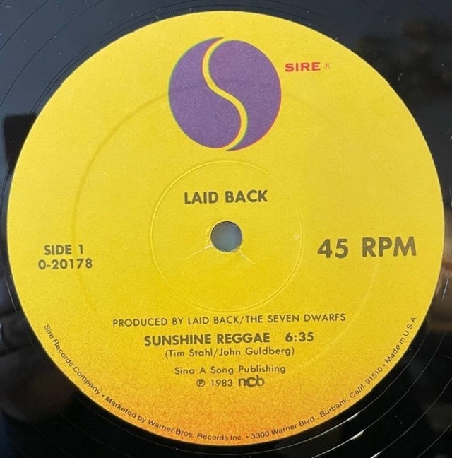 Laid Back "Sunshine Reggae" 12" | EAD RECORD