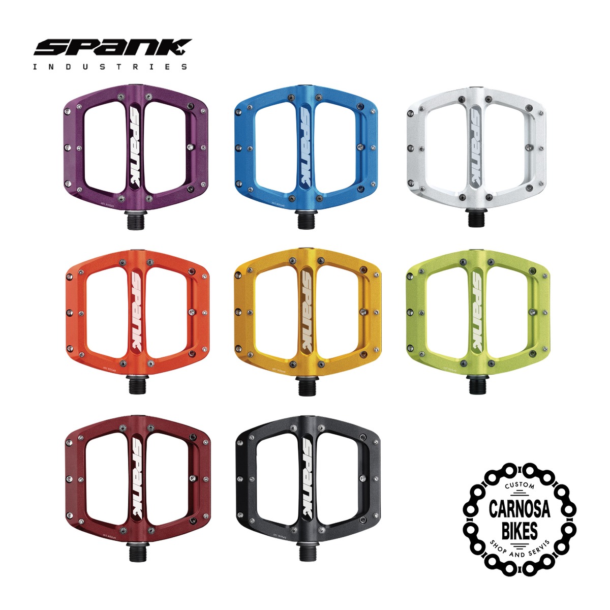 【SPANK】SPOON 100 PEDAL [スプーン 100 ペダル] | 【CARNOSA BIKES】マウンテンバイク&BMX 自転車ショップ