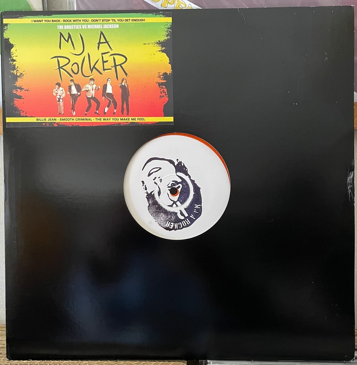 The Drastics Vs Michael Jackson "MJ A Rocker" Orange Vinyl 12" | EAD RECORD
