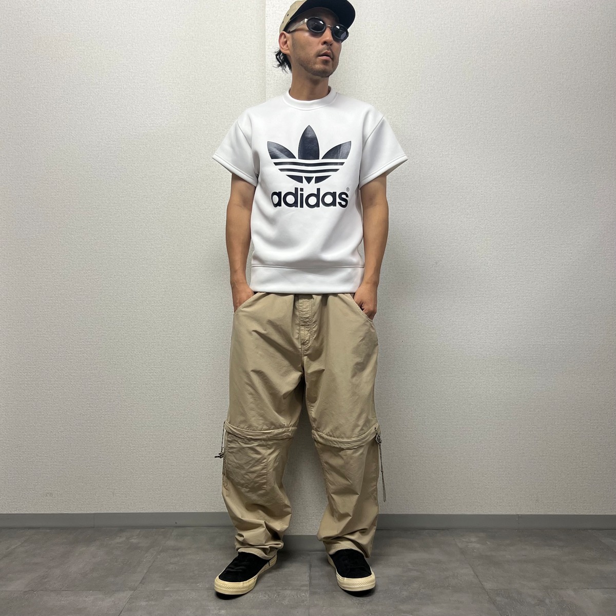 2015 adidasアディダスHYKEハイクコラボTシャツスポーツy2kテック系トレフォイル | COMESEE