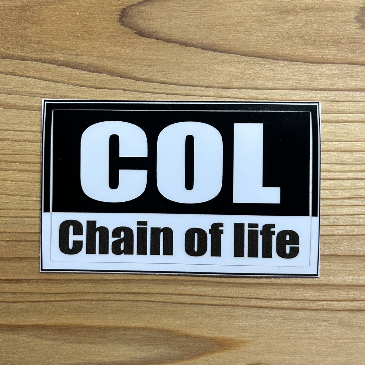 Sticker COL Chain of life/black | chainoflife