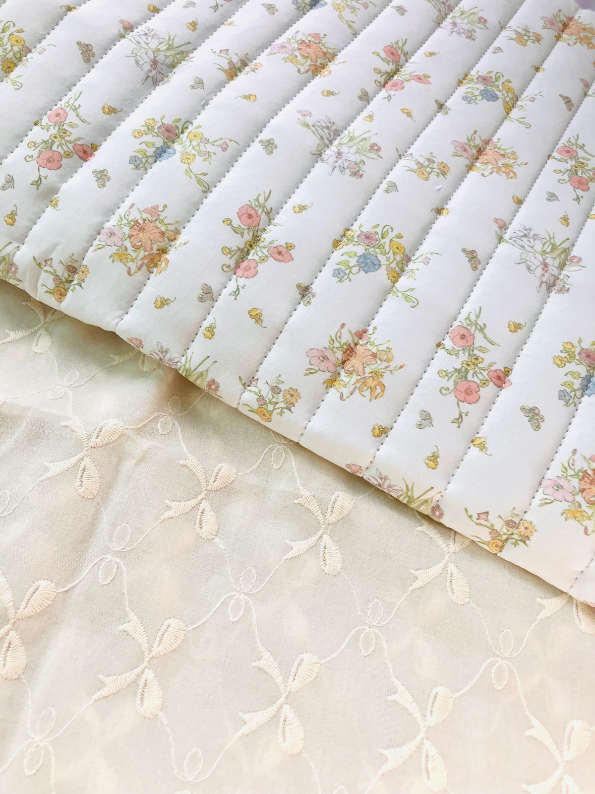 《即納》フラワー キルティング【cfq-11】 | momo fabric