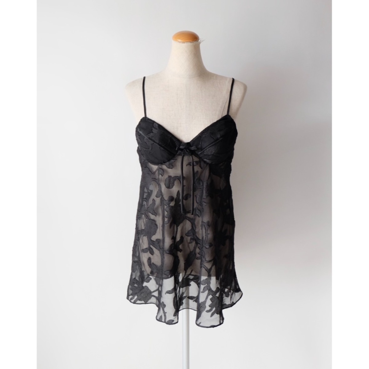 Black sheer slip top | 7:3