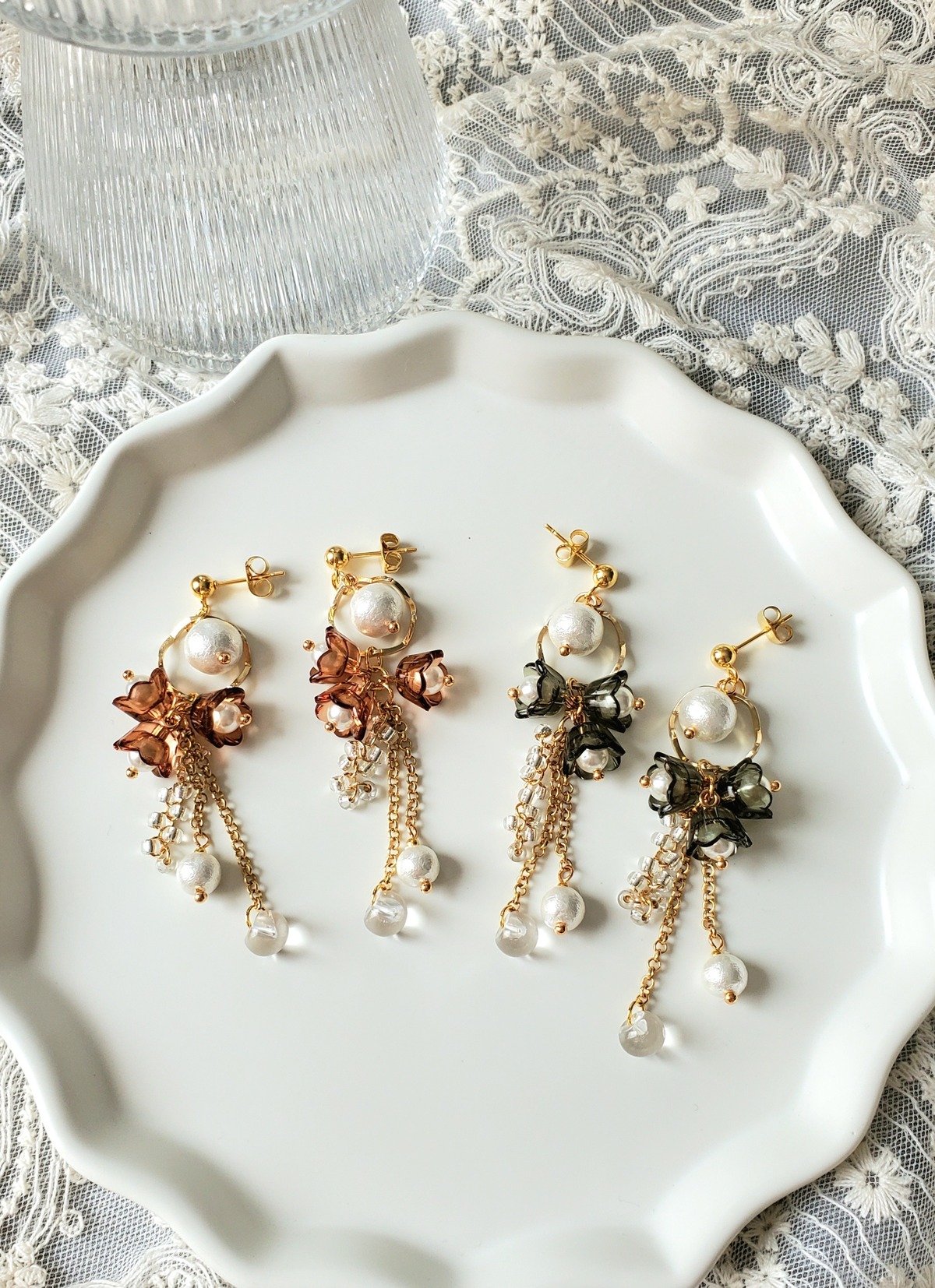 Pearl ＆ Flowers - color | Ari.handmade