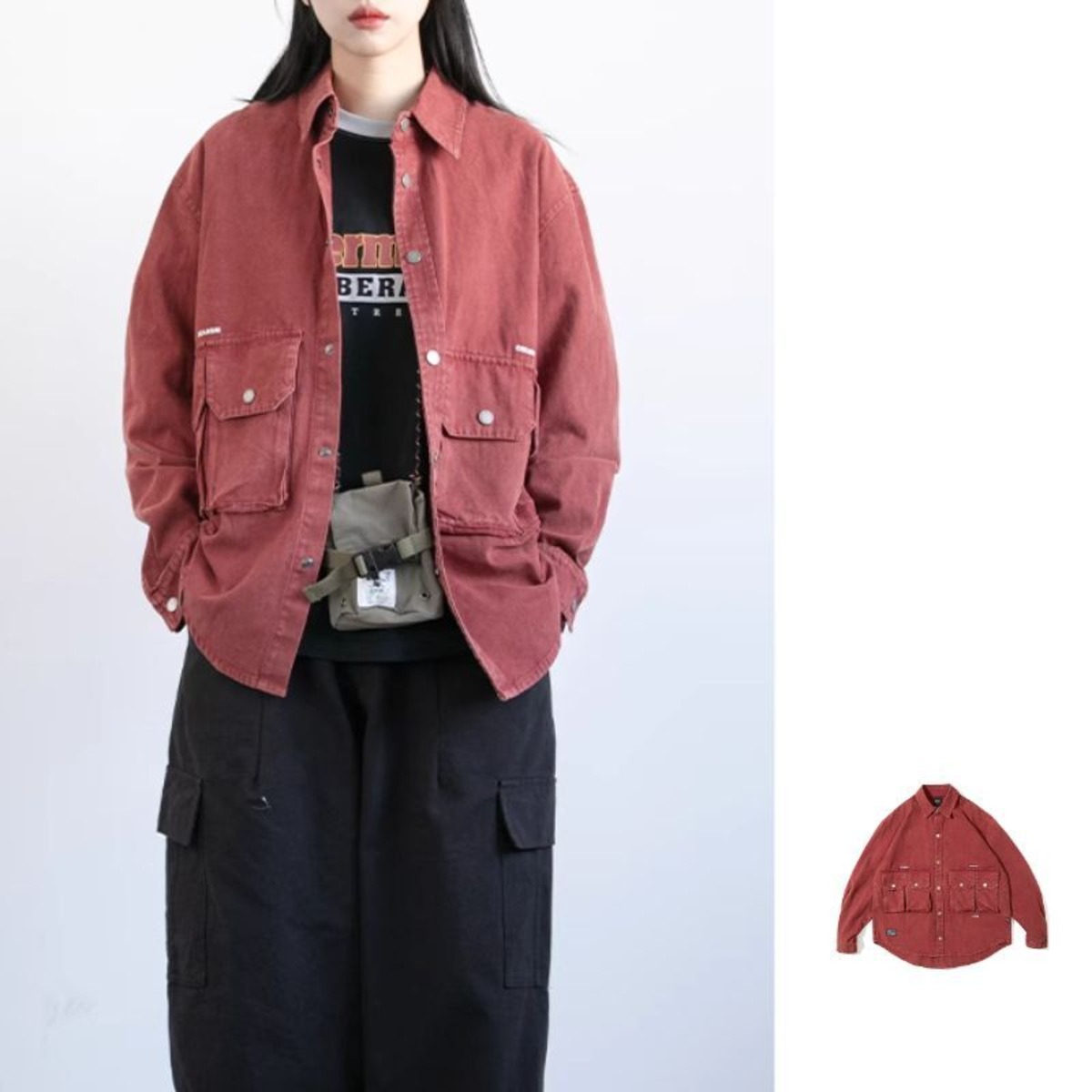 Multi pocket shirt M13006 | Monoqlo+