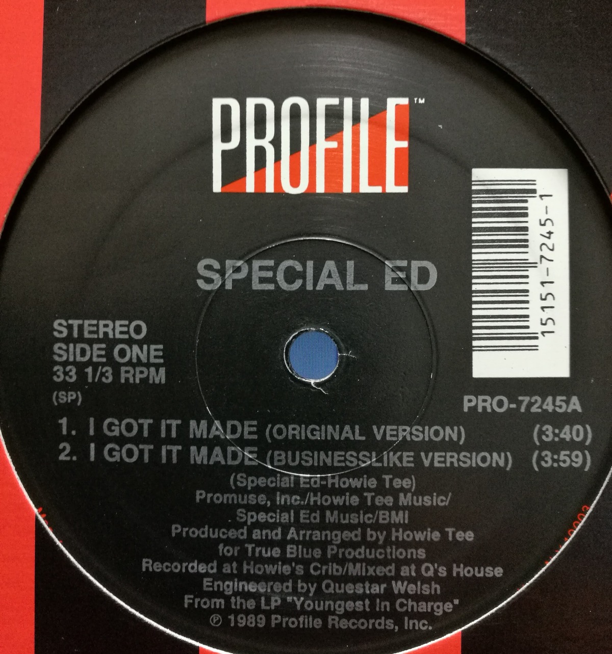 【12inch】Special Ed / I Got It Made / Hoedown | COMPACT DISCO ASIA