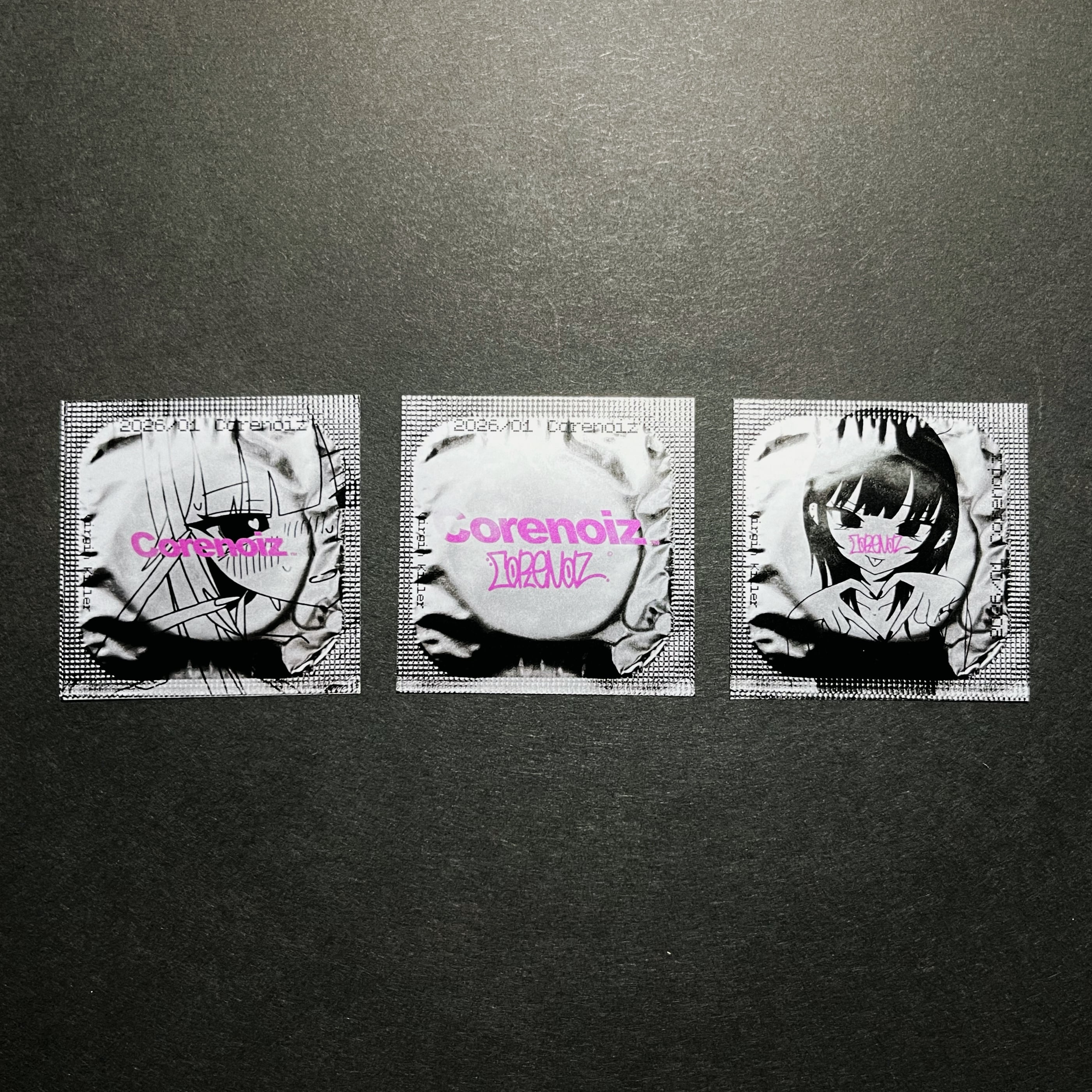 2601 Square sticker pack | corenoiz