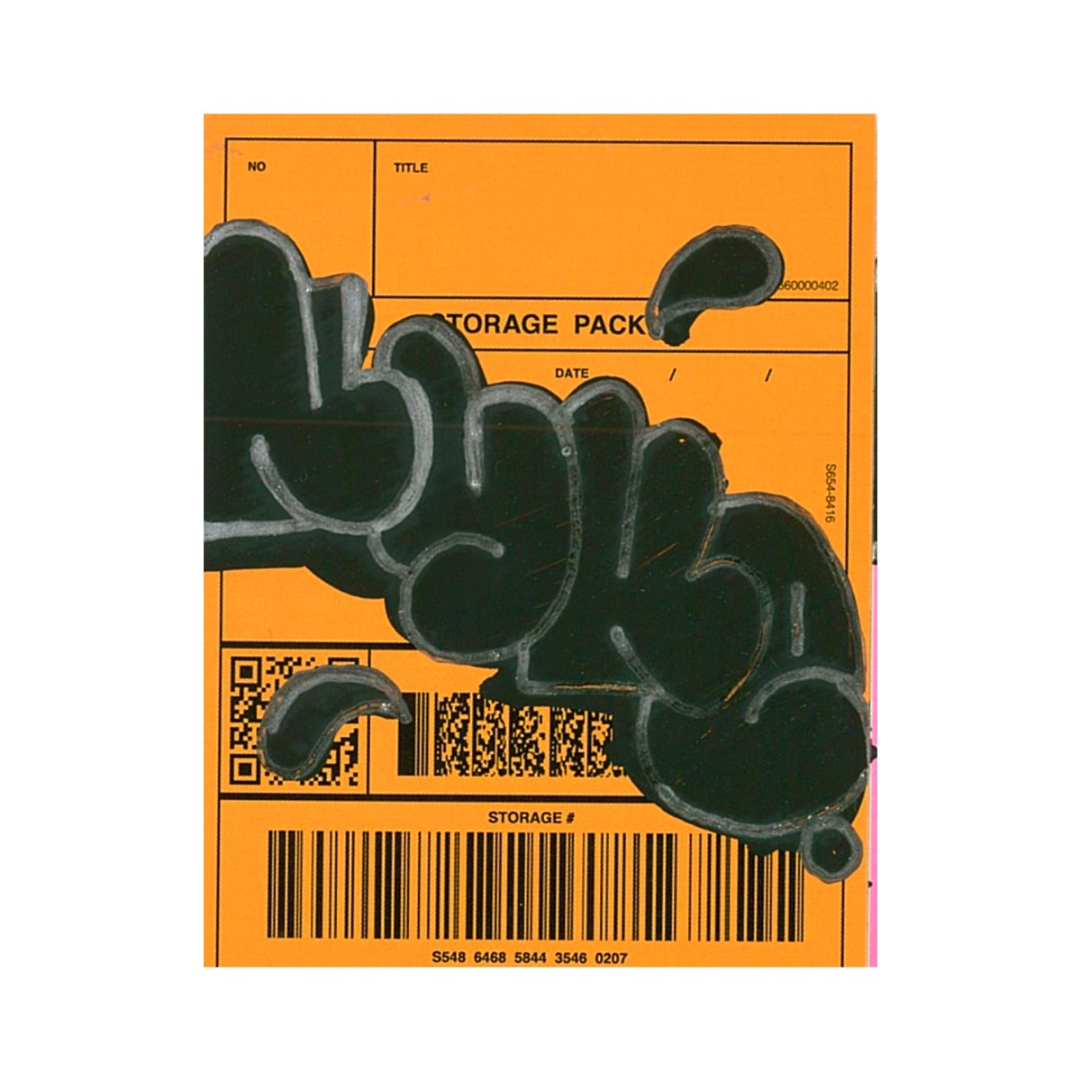 Throw up sticker#2（orange）-nyke | WAZUHIA