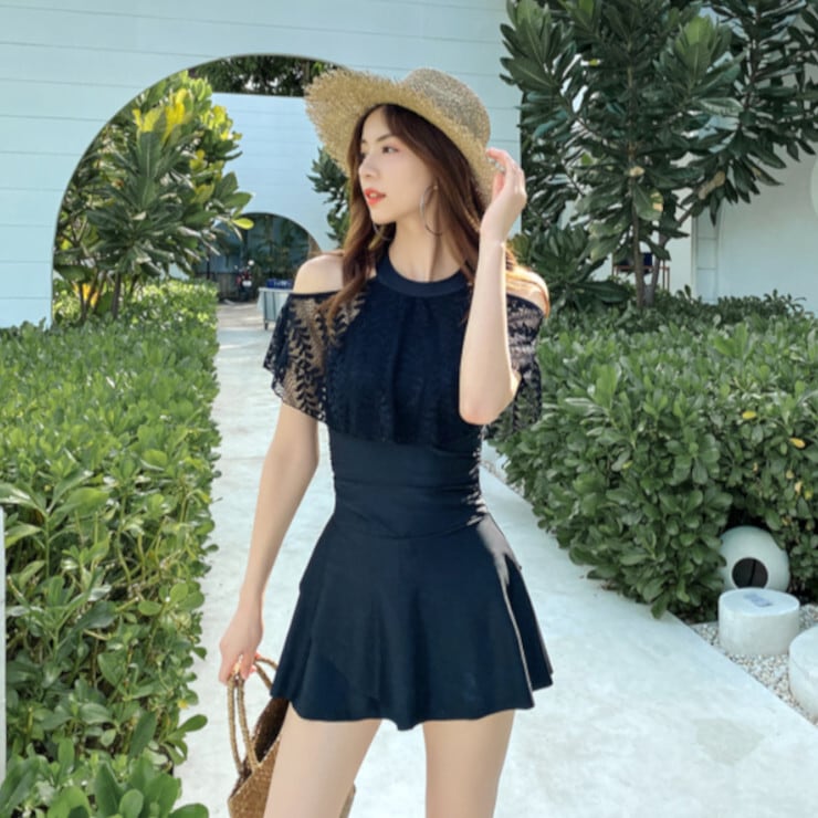 楽天市場】オフショルダー（スタイル（女性用水着）ワンピース）（水着