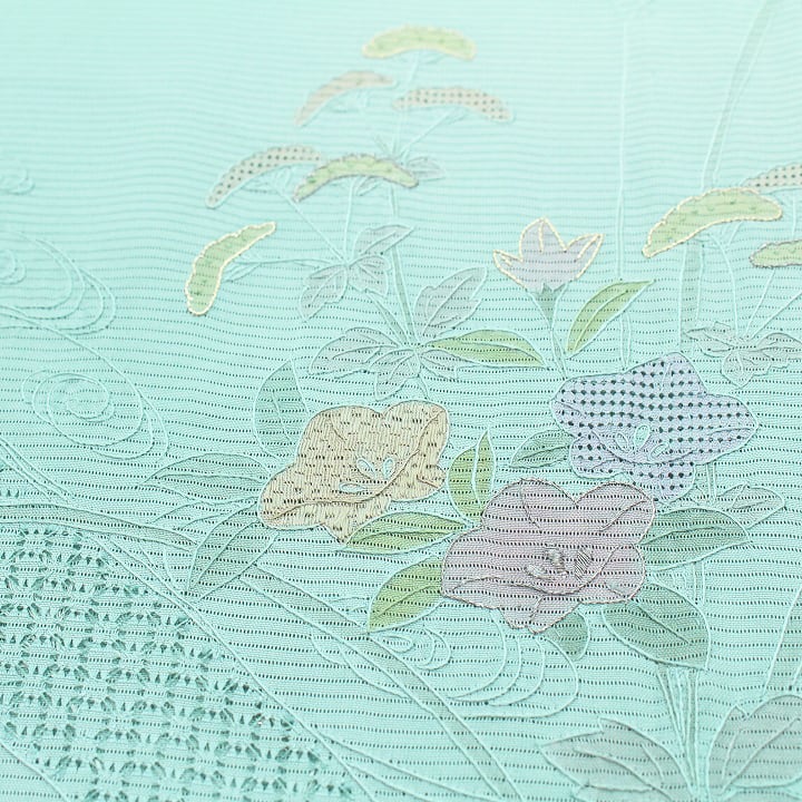 特選 夏きもの》 ワントーンの三大刺繍【相良・蘇州・スワトウ 特選 夏きもの》 ワントーンの三大刺繍【相良・蘇州・スワトウ