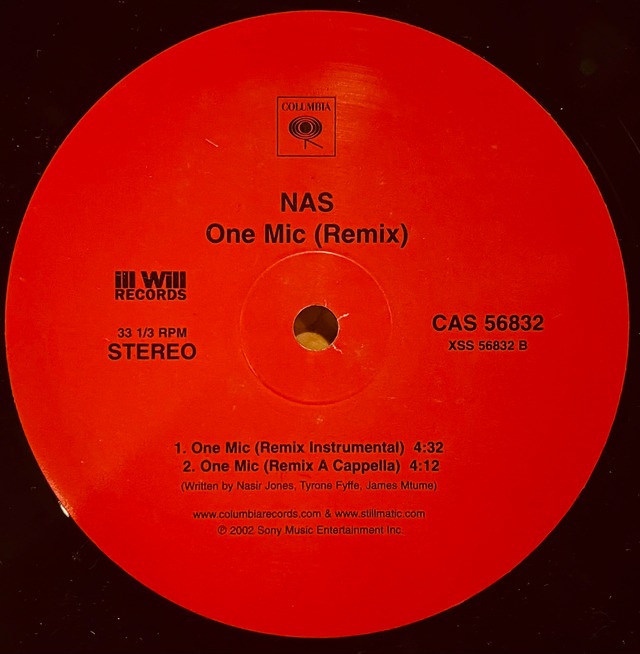 Nas – One Mic (Remix) (12") | oleo Records