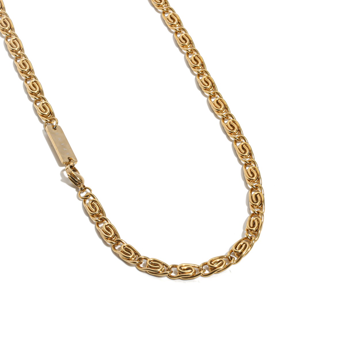 316L SNAIL CHAIN NECKLACE 【GOLD】 | apana