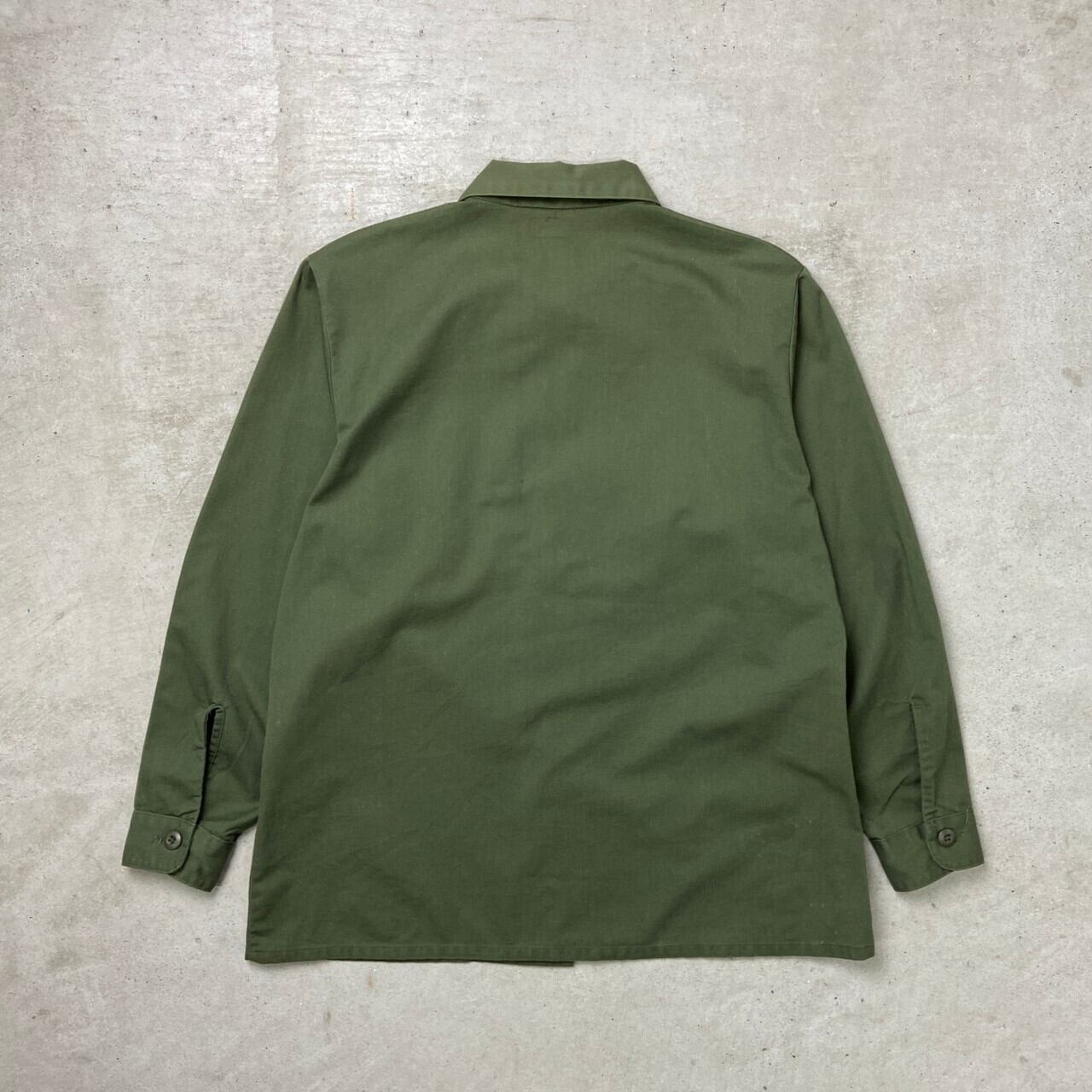 78年納品 U.S.ARMY 米軍実品 ユーティリティシャツ メンズL-XL相当 古着 70年代 70s アメカジ ヴィンテージ ...