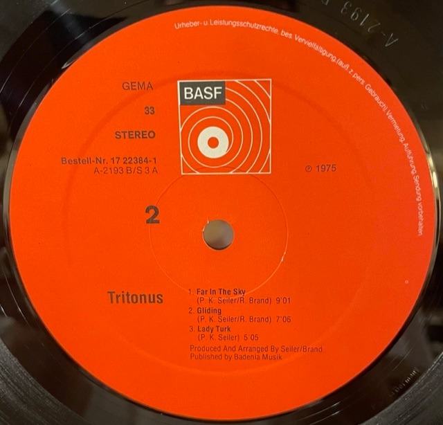 TRITONUS "TRITONUS" LP | EAD RECORD