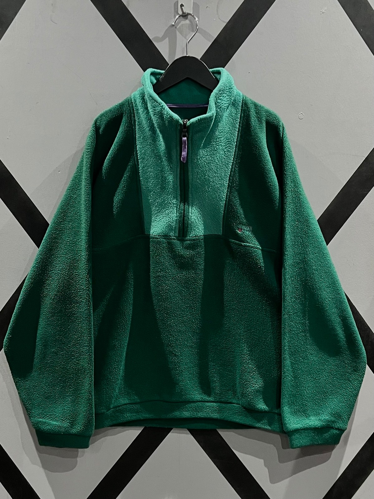 【X VINTAGE】"THINK PINK" "POLARTEC" 2-Tone Green Color Vintage Loose ...