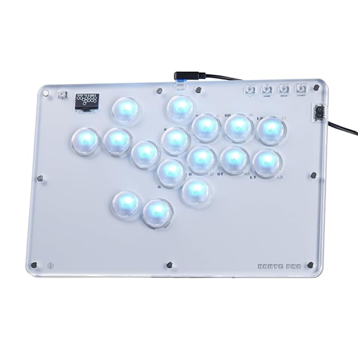 SIXSIR レバーレスコントローラー: SIXSIR T16 Crystal シリーズ - アクリルサンドイッチ アートワーク テンプレート - 16 キー Crystal ロープロファイル ...