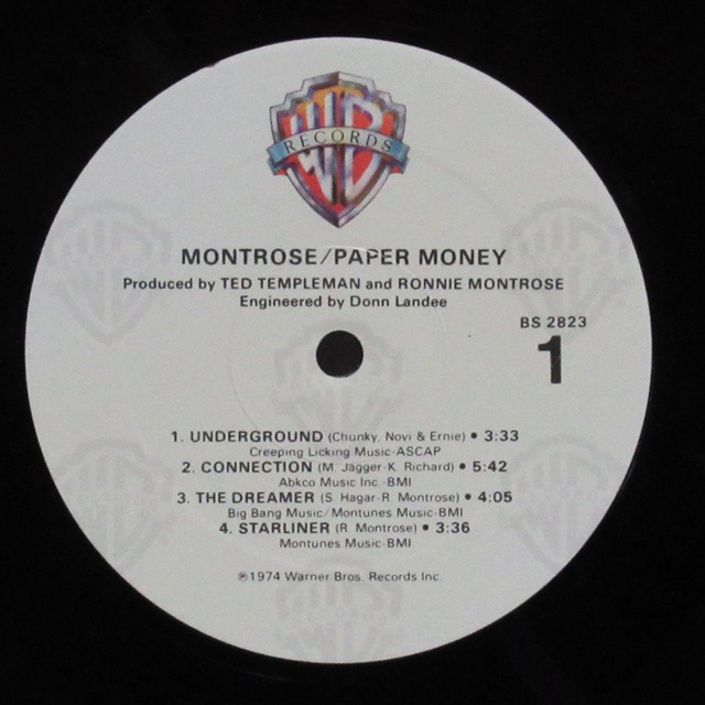 モントローズ MONTROSE PAPER MONEY【LP / US盤】 | ROCK ECHOES