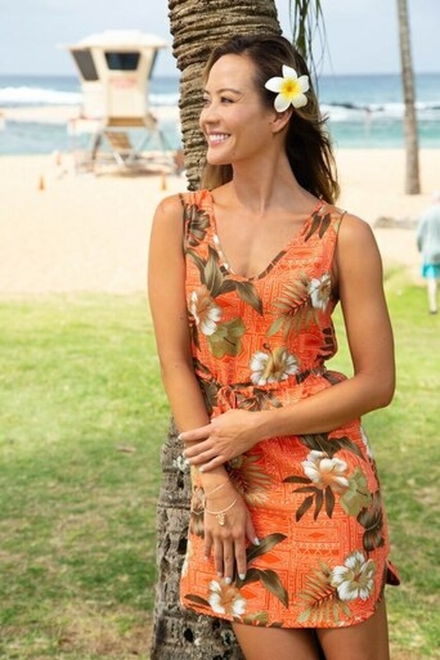 Aloha Dress - Red Scenic (palmwave hawaii) | Dear♡Hula