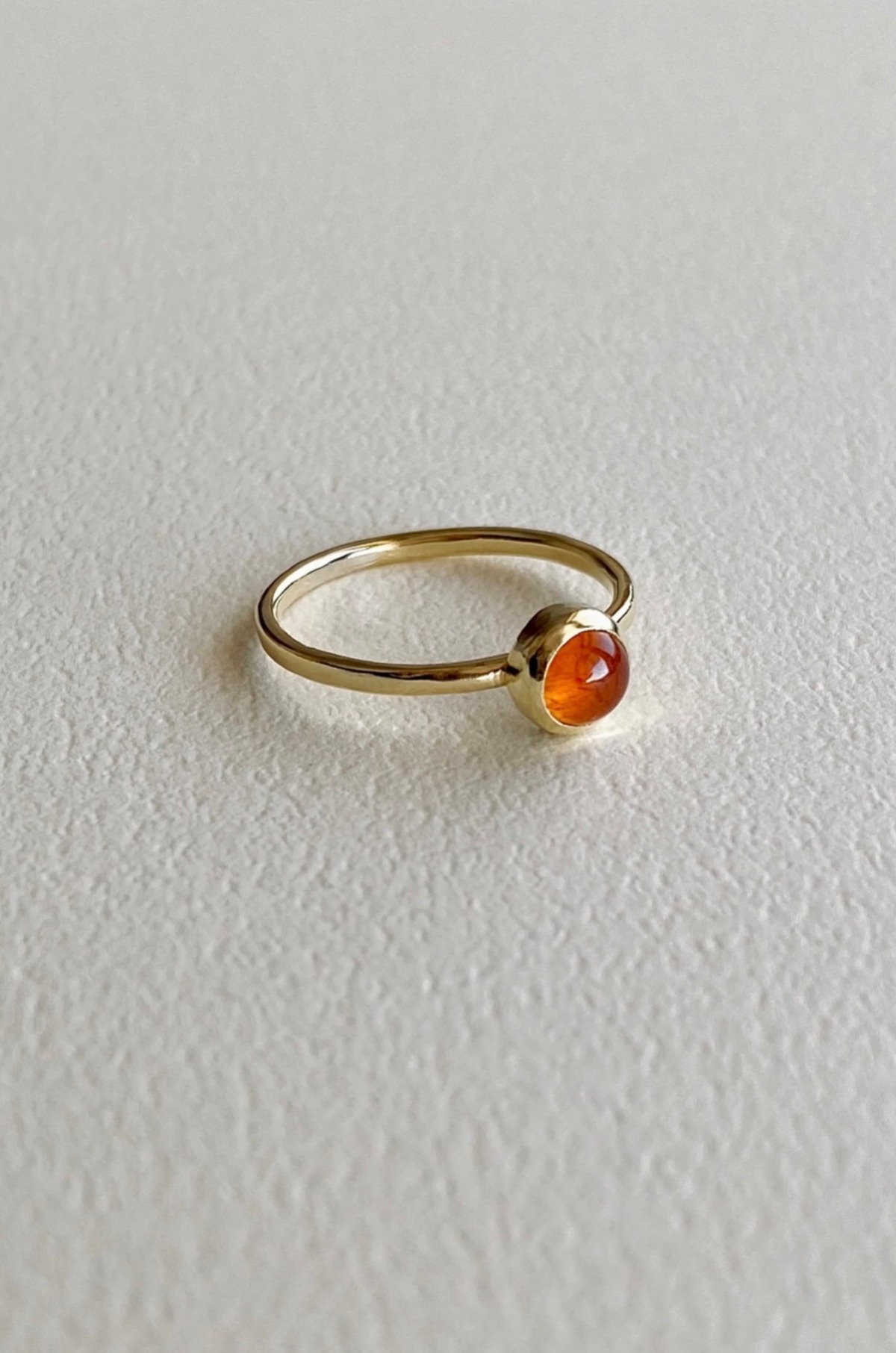 tiny stone ring / carnelian | POFU