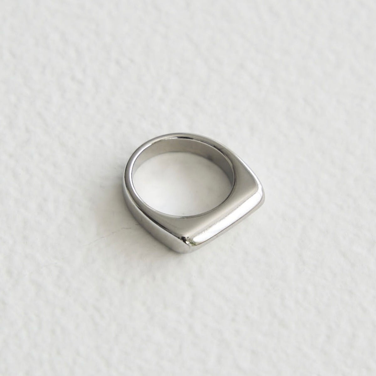 316L Triangle signet ring【SILVER】#r127 | CELINA