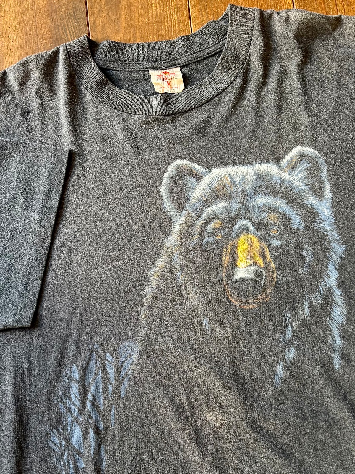 90s BLACK BEAR TEE | SLOW RIDE