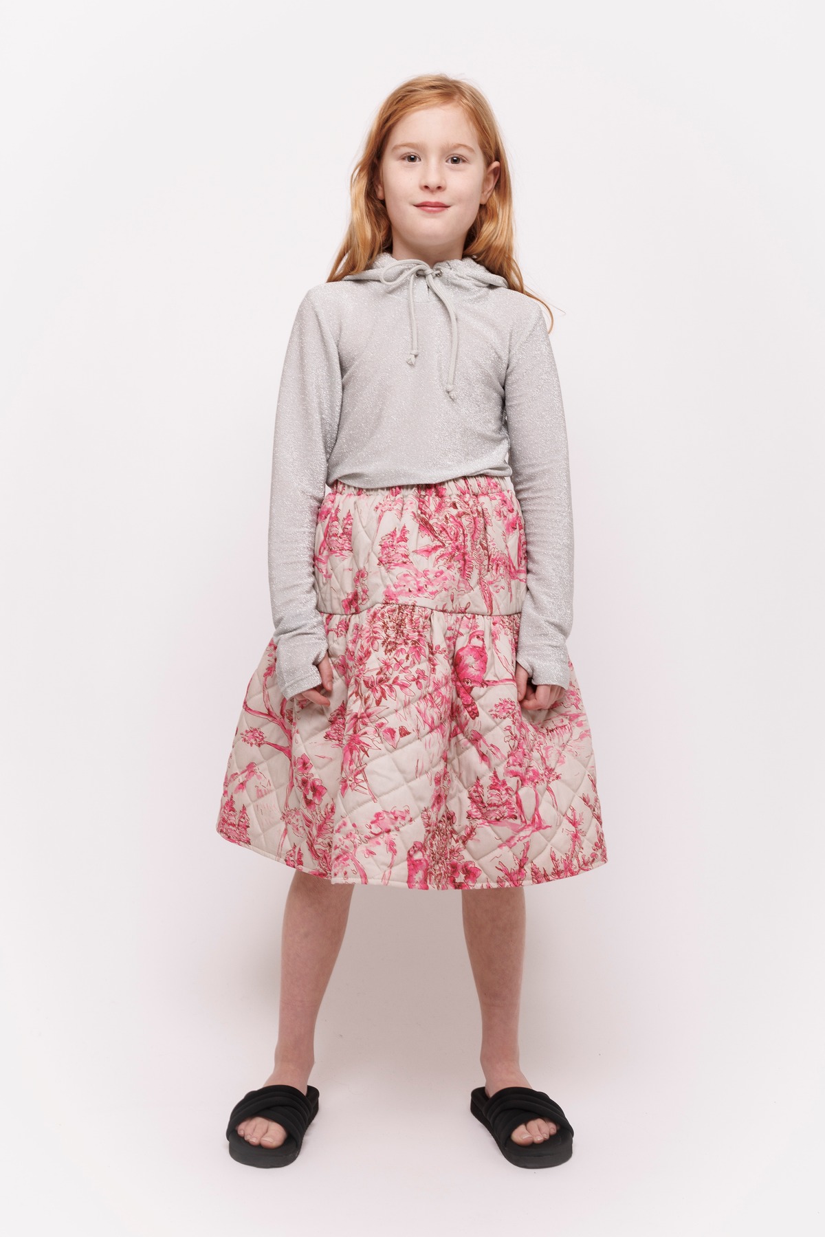 【24AW】CHRISTINA rohde(クリスティーナローデ) tree bird Skirts pink(3y/4y/5y/6y/7y/8y/10y) スカート 花 鳥 | kobito ...