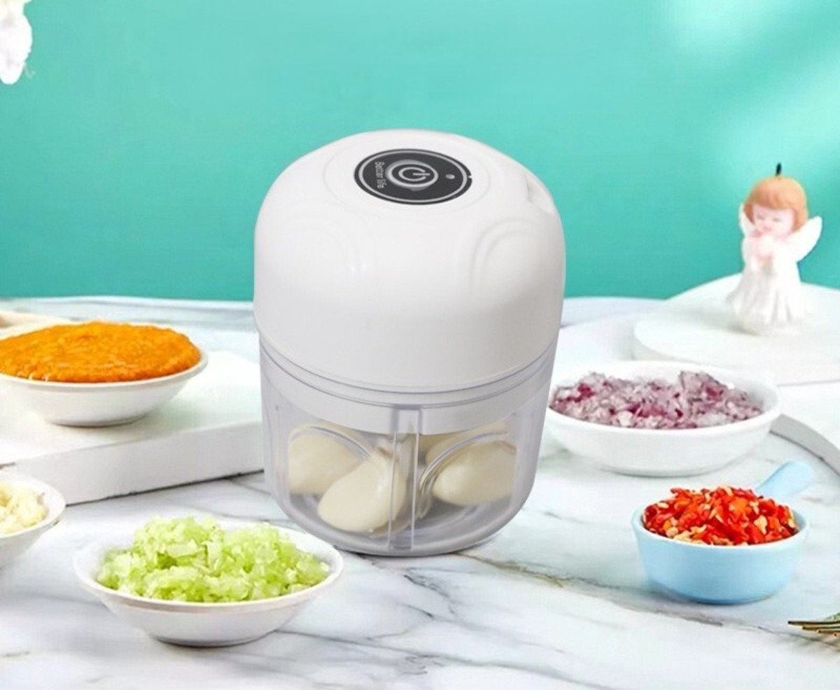 電動フードプロセッサー フードチョッパー みじんぎり スライサー カッター 家庭用 小型 多機能 ミニ 肉挽き器 ニンニクミンサー | kitchengoods