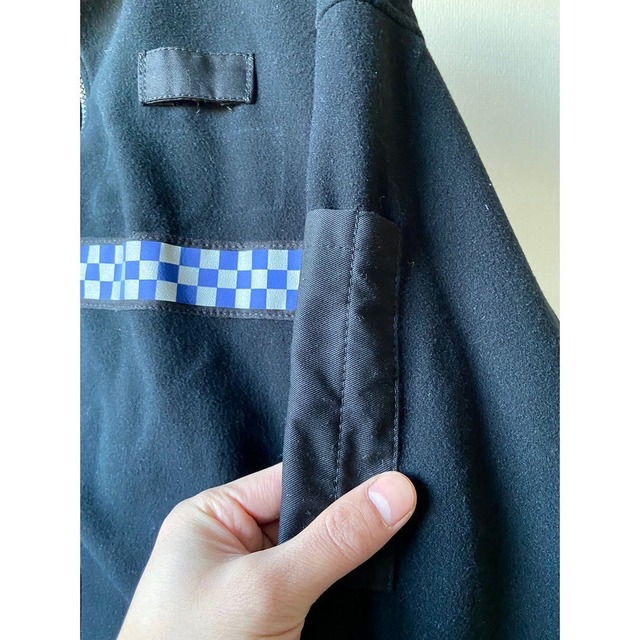 xxl/tall used uk police check reflector line gimmick fleece blouson ...