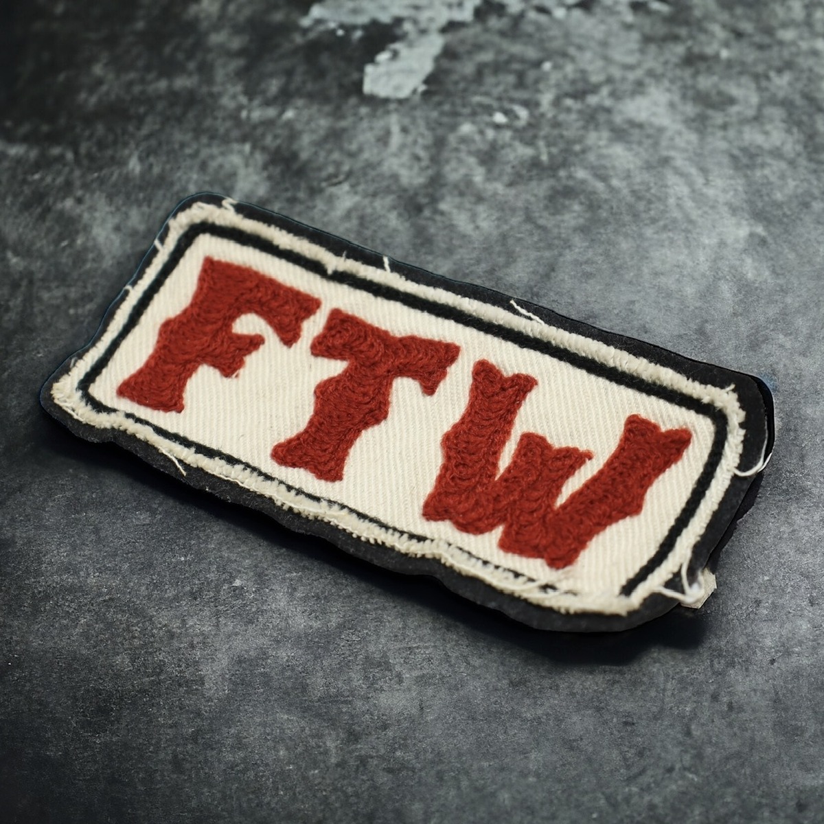 “FTW” PATCH チェーンステッチワッペン | 【RIOTT/ライオット】