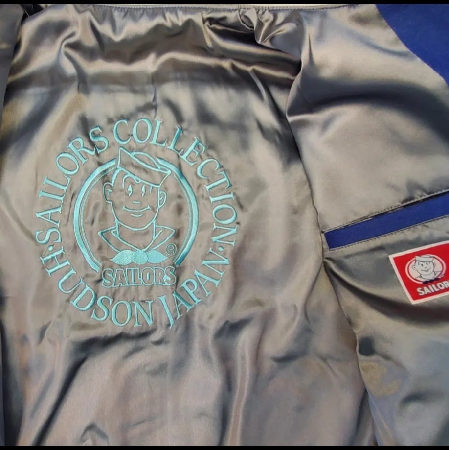 数量限定】セーラーカラースタジャン パープル×【LL】size 数量限定】セーラーカラースタジャン パープル×【LL】size