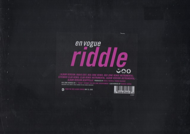【12inch】EN VOGUE / Riddle | COMPACT DISCO ASIA