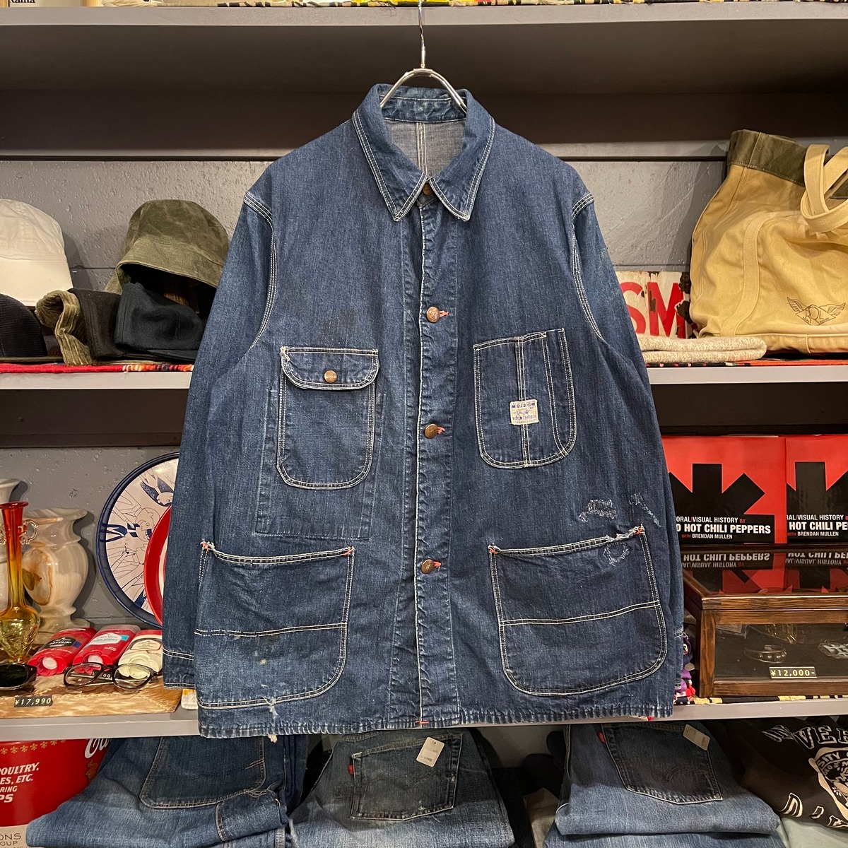 40s SUPER OX HIDE Denim Coverall | VOSTOK