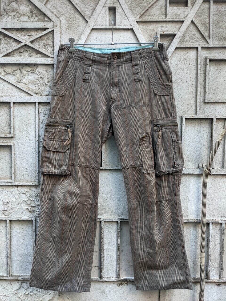 "CHECK CARGO PANTS" vintage | 深緑オンライン