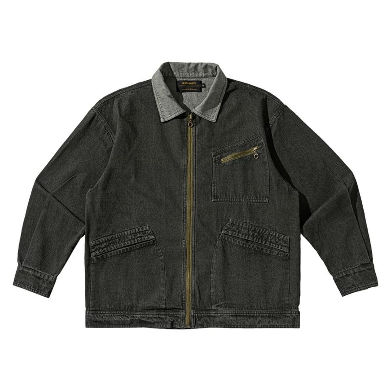 Zipper pocket work jacket/2colors 00078 | Pay ID