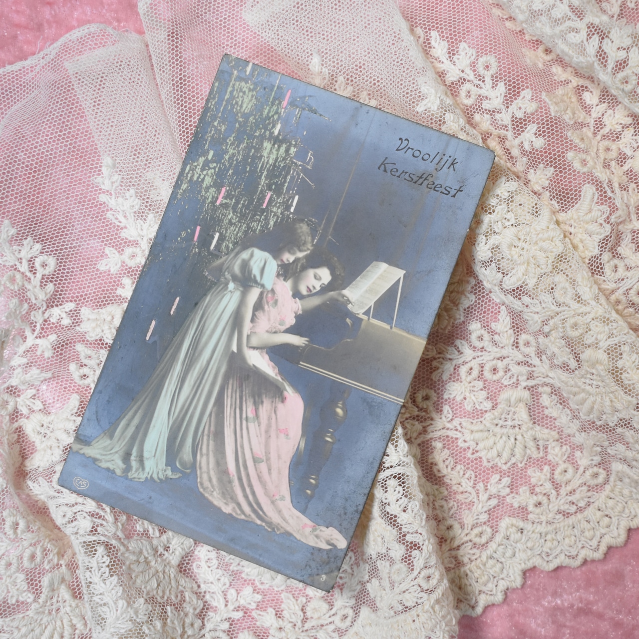 *Antique postcard 指先がなぞるメロディー 1909年 Netherlands P271 | Antiques amour ...