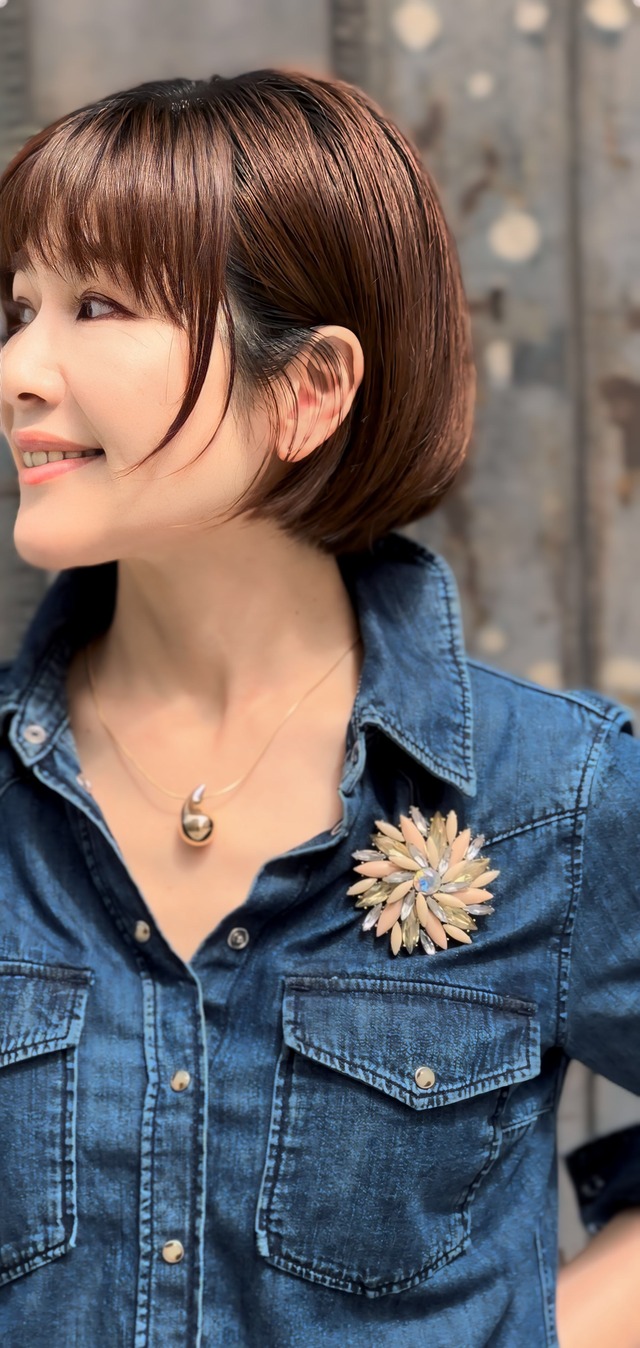 【911】フラワーブローチ | BELLA GENTE