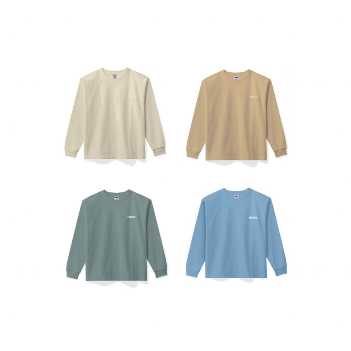 heavy weight logo long sleeve tee | HOLOS