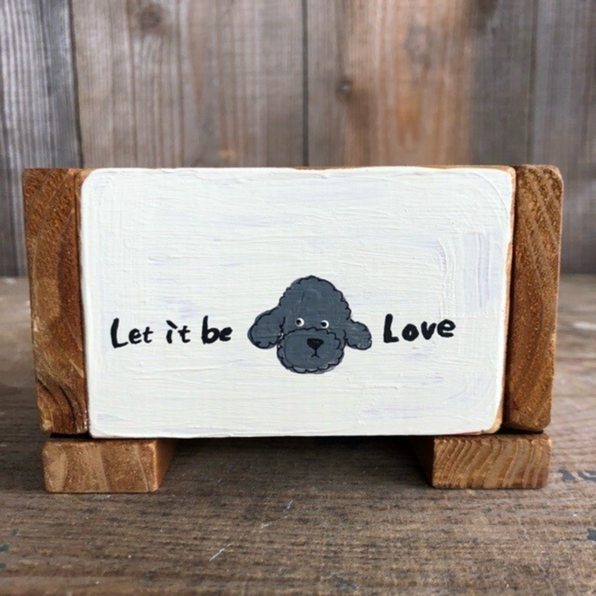 リメ箱 Let it be Love ホワイト | check no haco