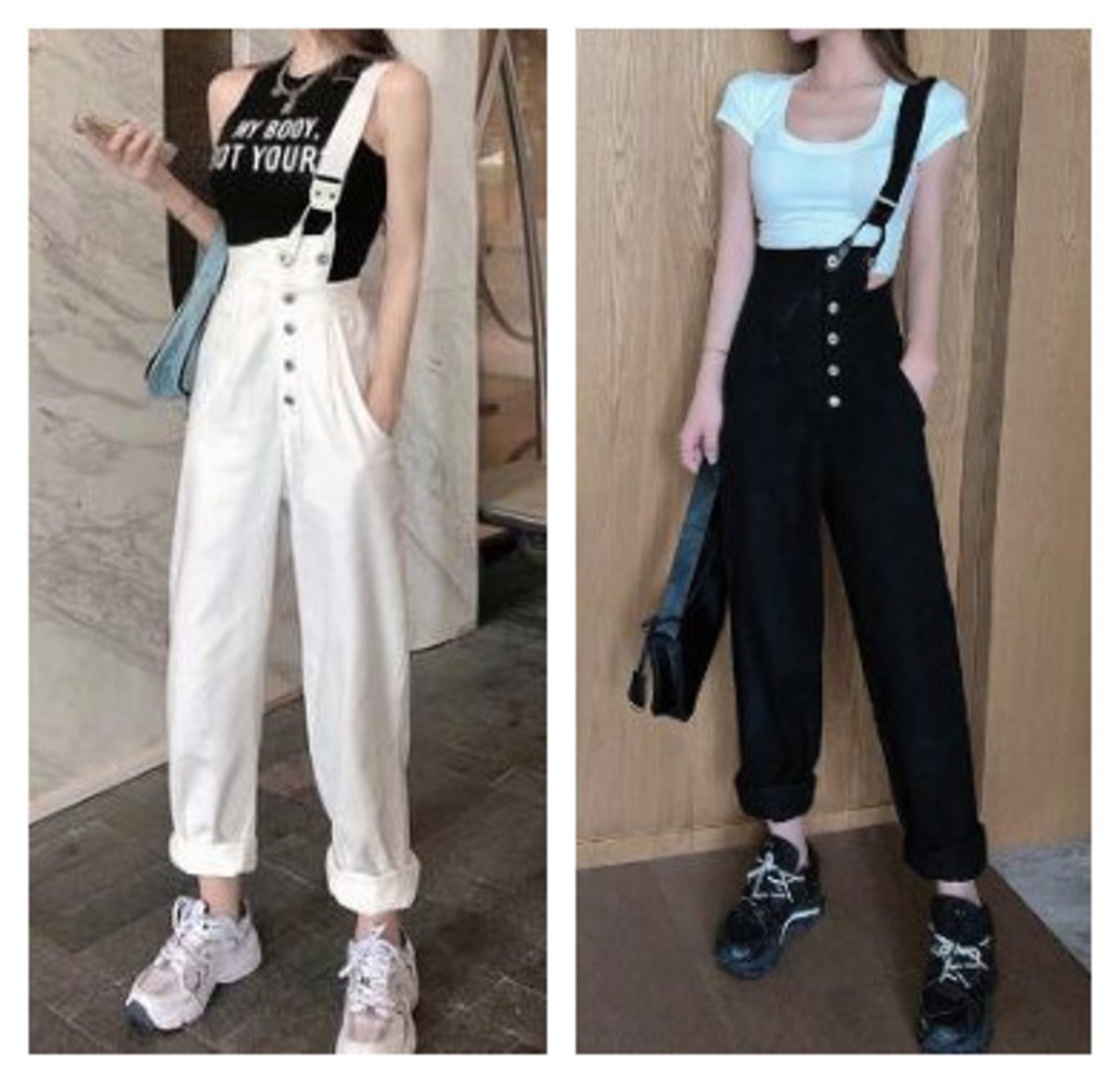 レディース ボトムス デニム ジーンズ ズボン ズボンつり オーバーオール サロペット | HapiHapi style