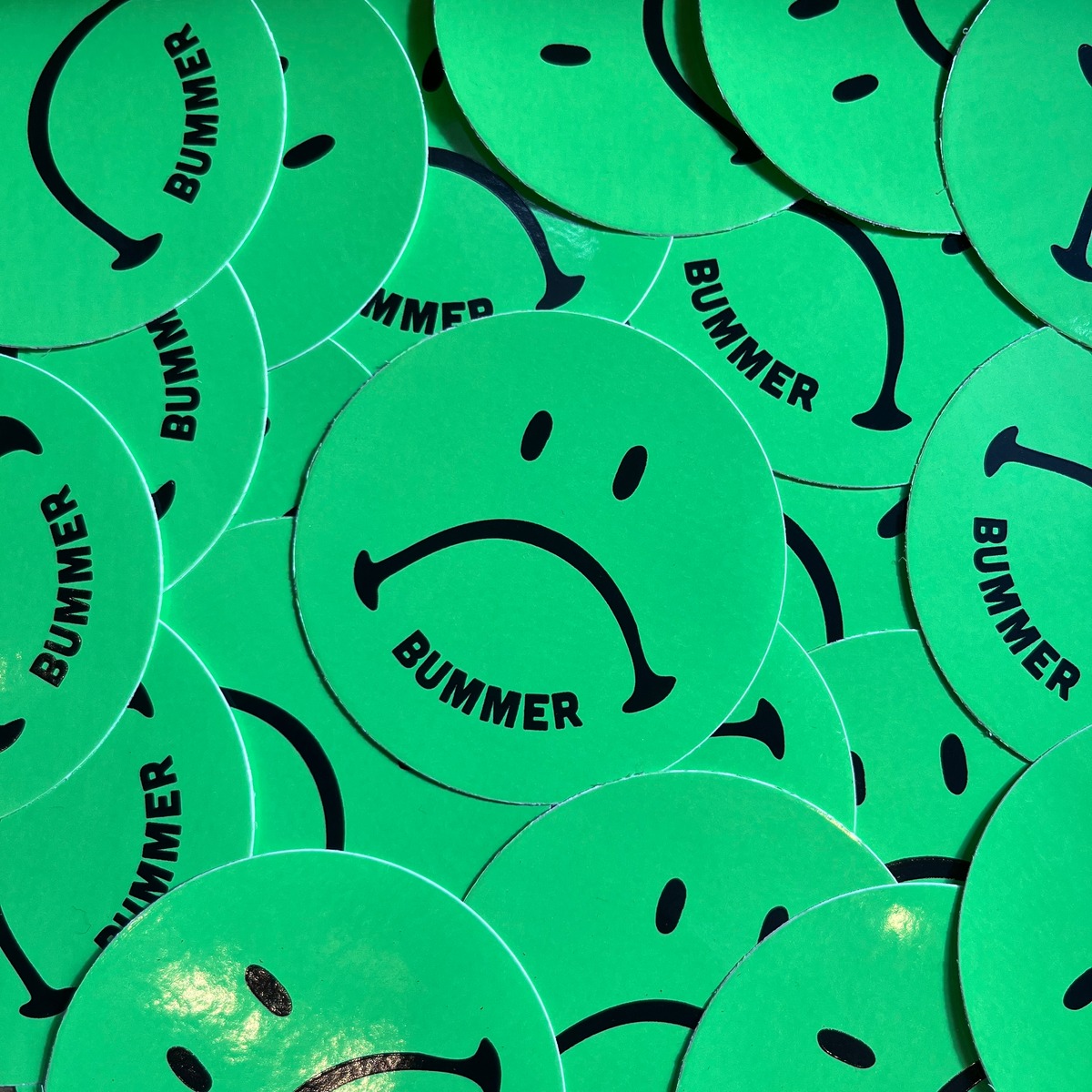 BUMMER SAD FACE STICKER | Rei-mart