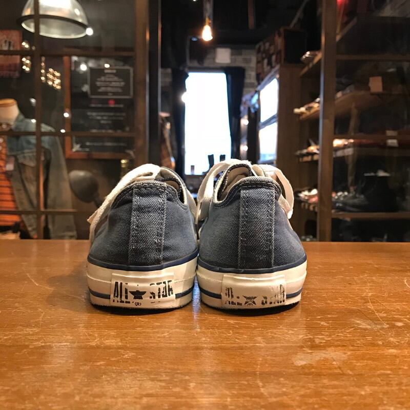 90's CONVERSE コンバース ALL STAR LOW ネイビー USA製 US8 1/2 90's CONVERSE コンバース ALL STAR LOW ネイビー USA製 US8 1/2