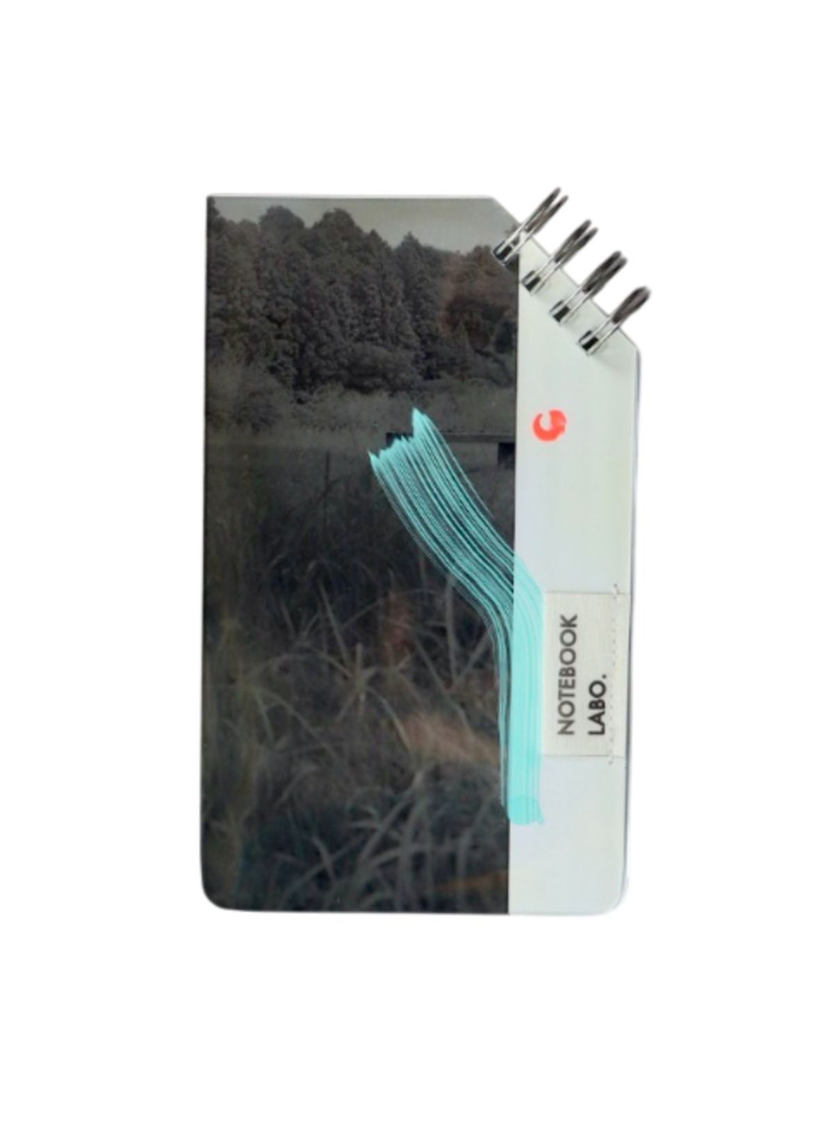 グリップリングノート(S) Art: Painting on Up-cycled photo paper No. 1 | NOTEBOOK LABO.