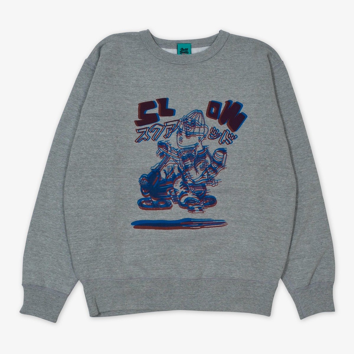 Slow Squad INTL x YazawahiY "3D 12oz.Heavy weight Crewneck Sweatshirt ...