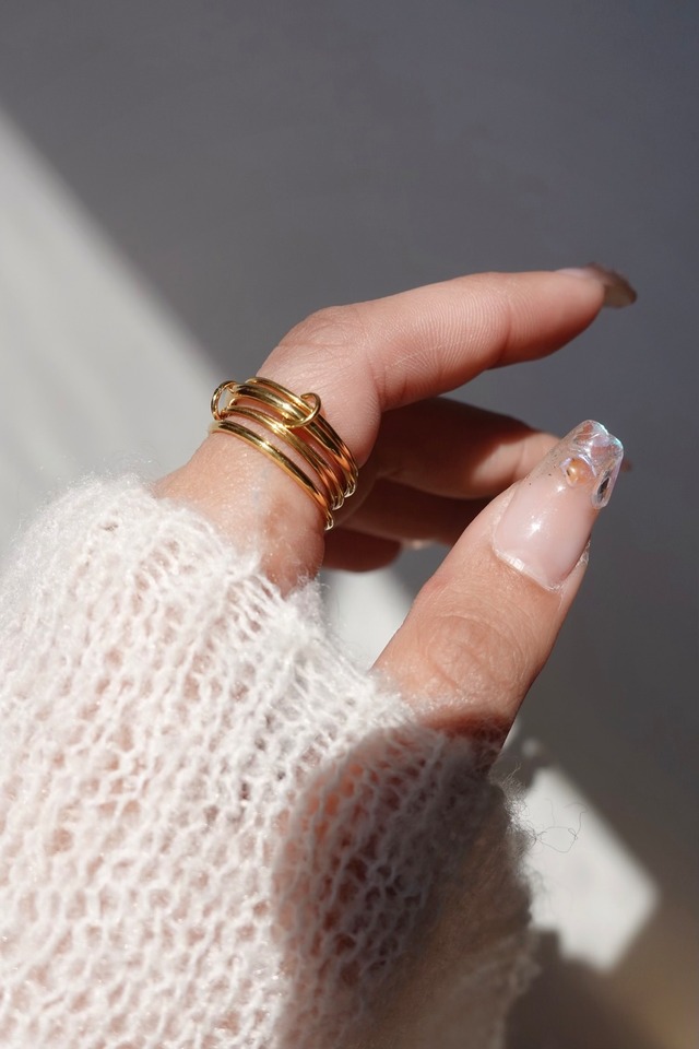 four arrange ring | 金属アレルギー対応のアクセサリー crea.jewelry