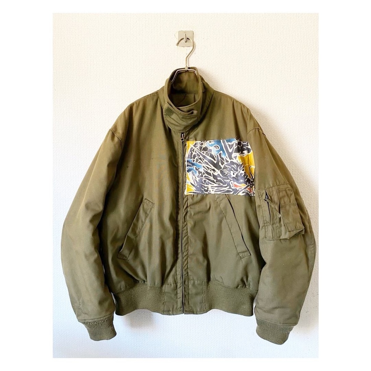 vintage 70s us.air.force helicopter crew flight jacket "special remake ...