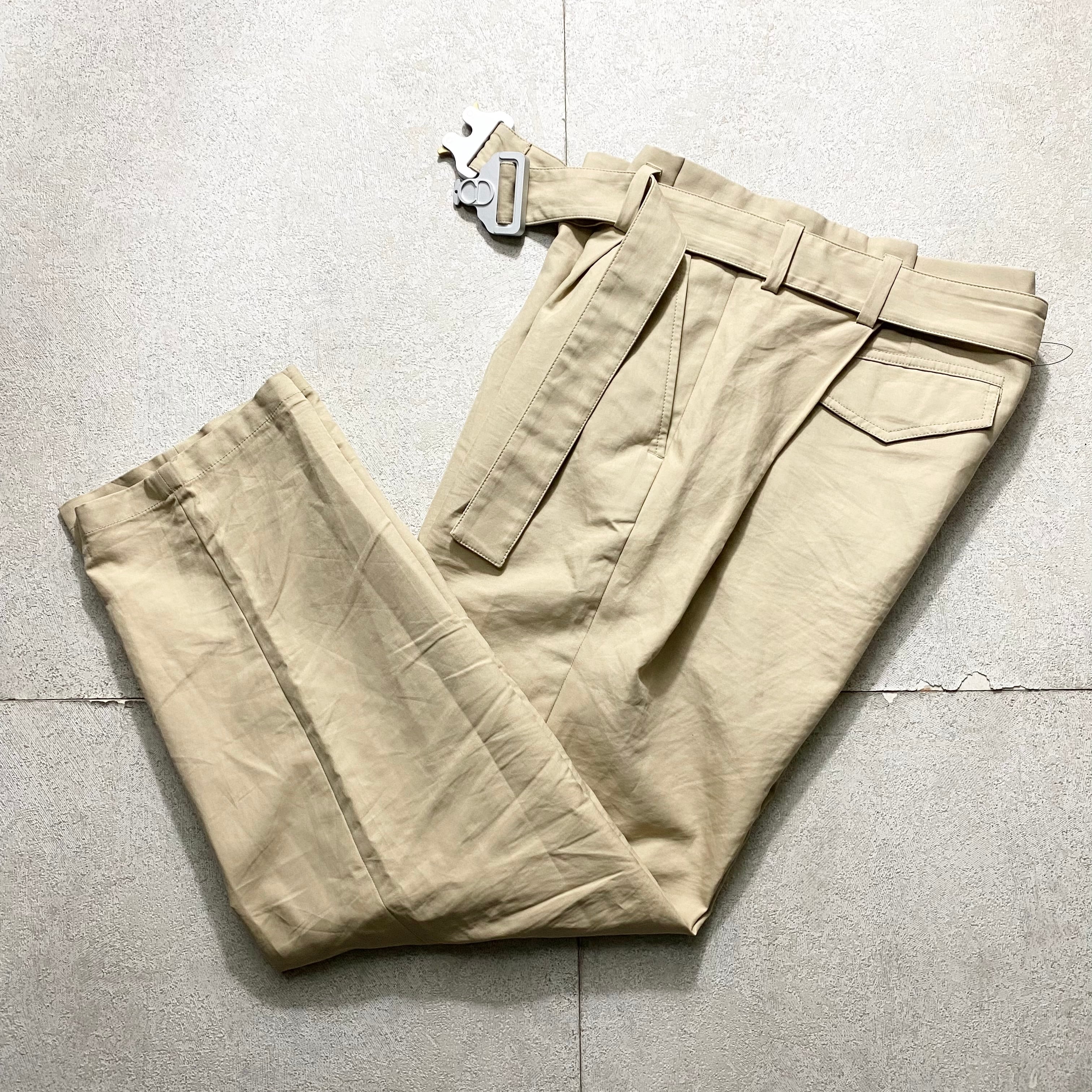 2020SS DIOR HOMME pleats wide pants “CD” rollercoaster belt 2020SS DIOR HOMME pleats wide pants “CD” rollercoaster belt