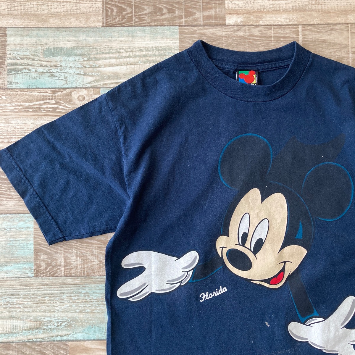 DISNEY MICKEY MOUSE SHOULDER LINK PRINT | 古着himekichi