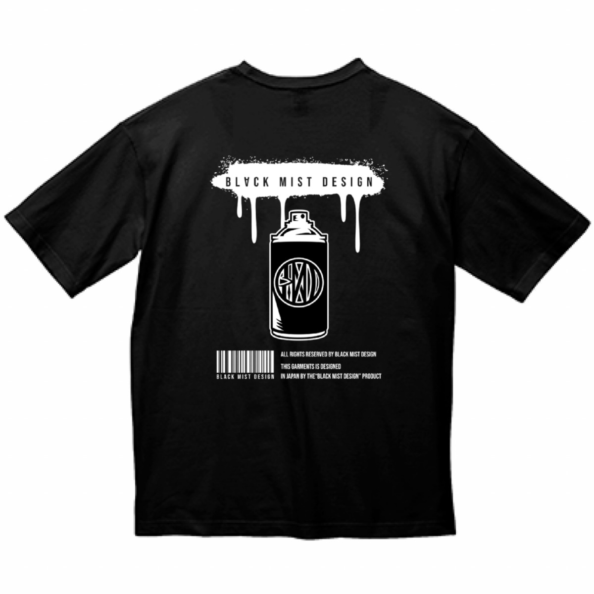 spray T-shirt | black mist design