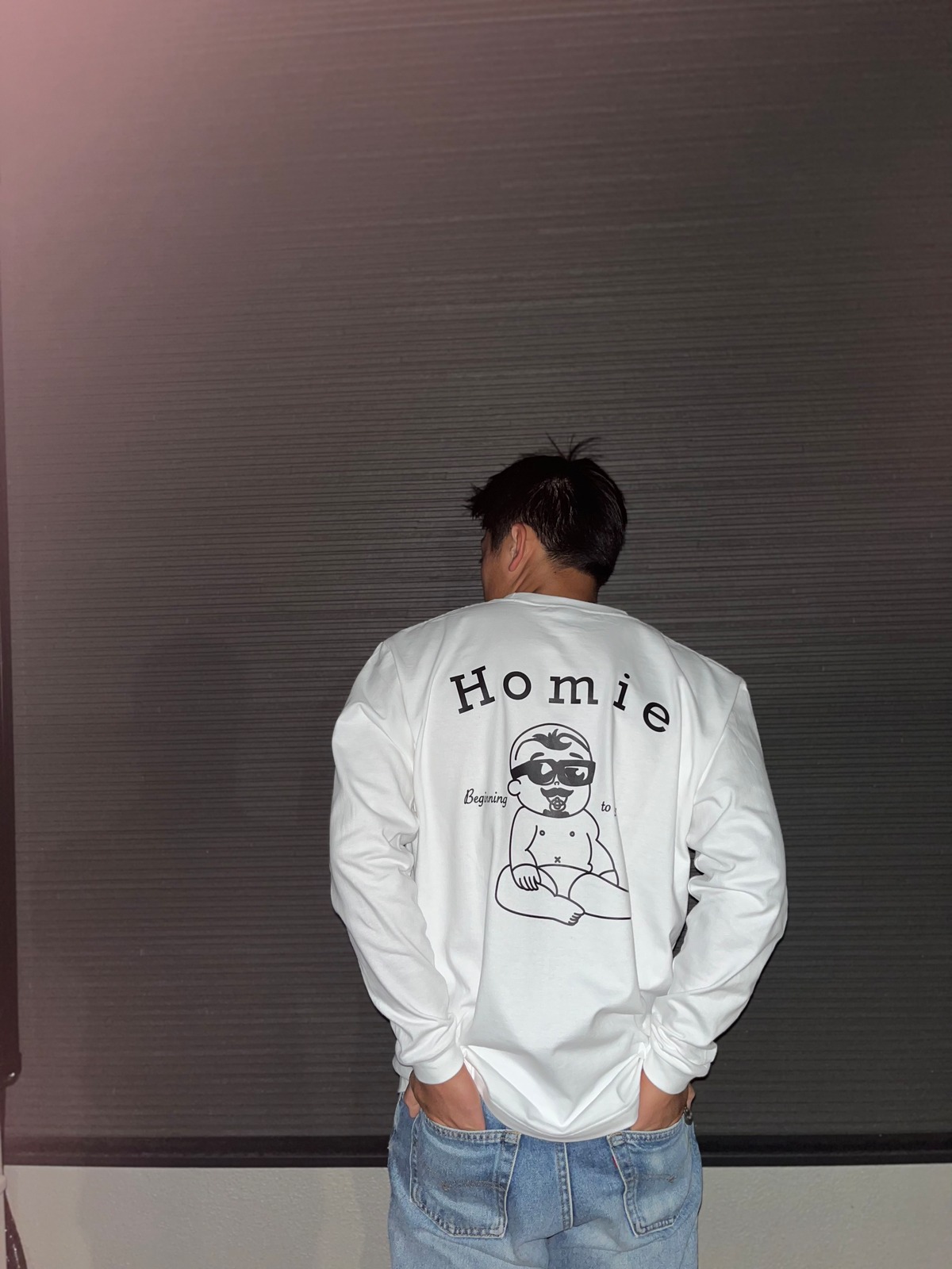 HOMIE L/S SHIRTS WHITE | Homie05