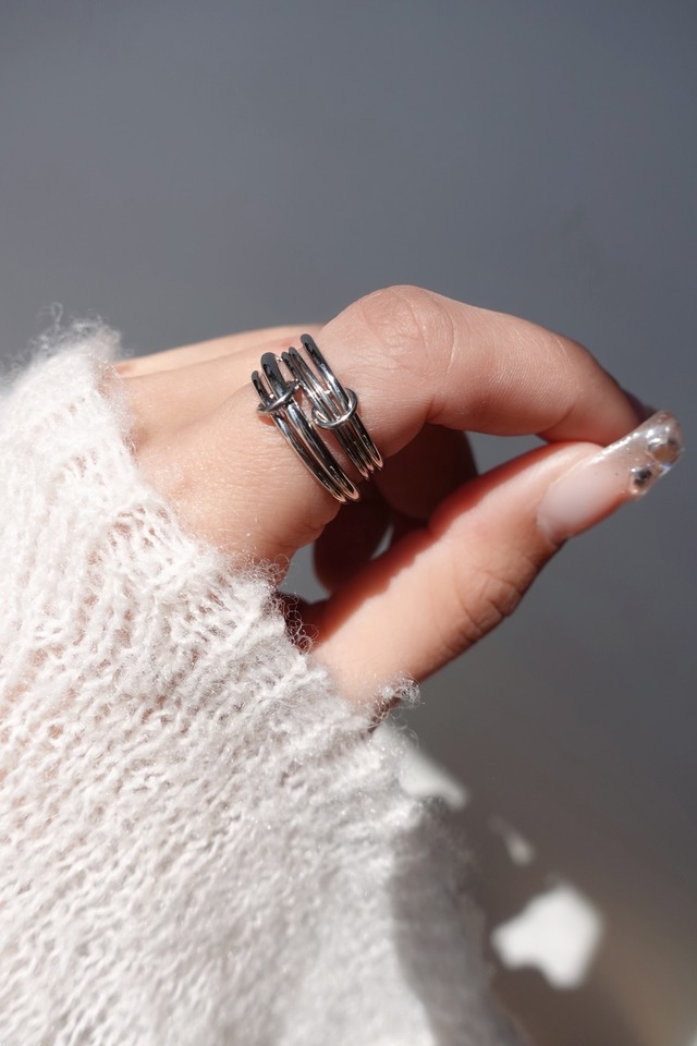 four arrange ring | 金属アレルギー対応のアクセサリー crea.jewelry